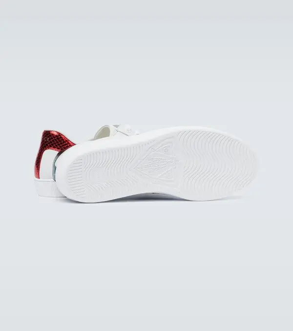 Gucci Ace Leather Sneakers - White