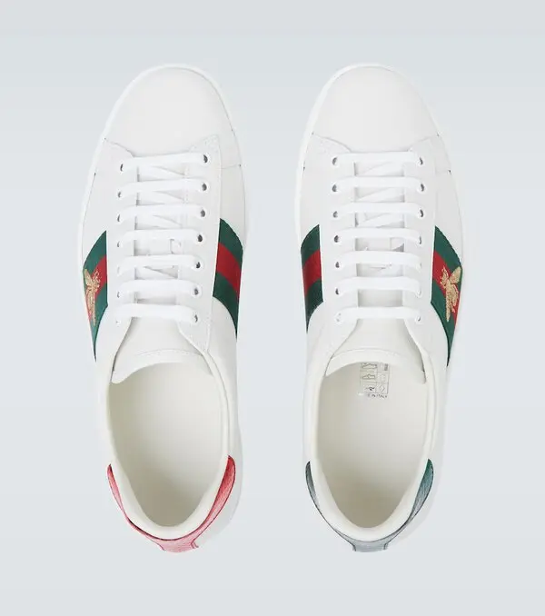 Gucci Ace Leather Sneakers - White