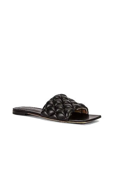 Bottega Veneta Flat Quilted Sandals