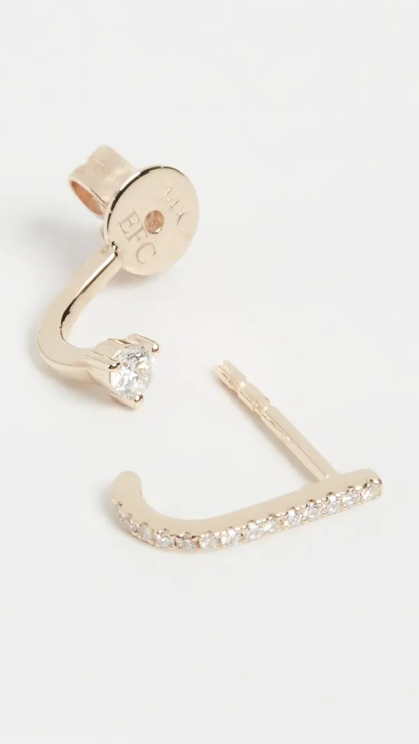 Ef Collection 14k Diamond Illusion Stud Earring