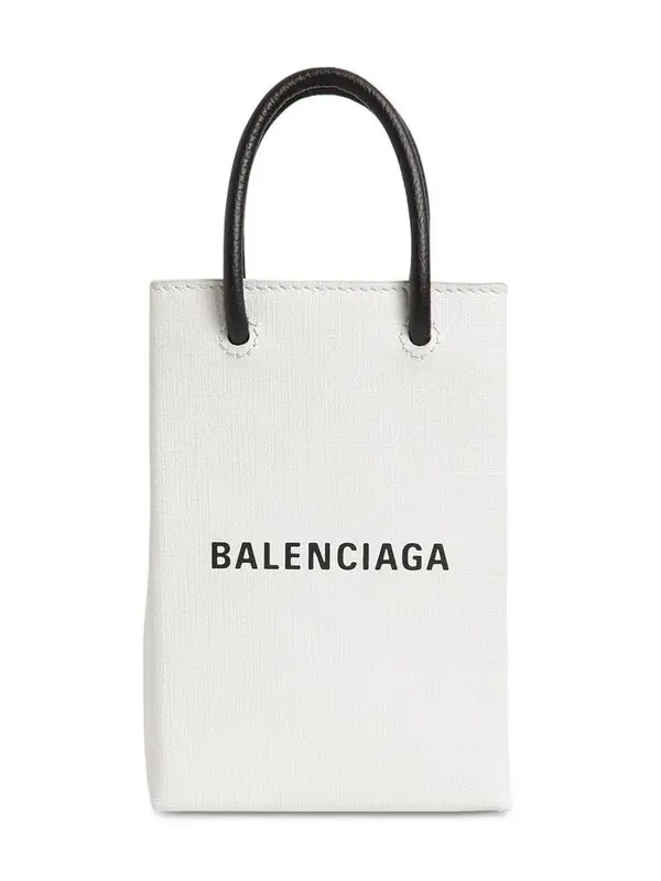 Balenciaga Shopping Leather Phone Holder