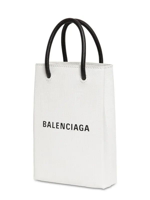 Balenciaga Shopping Leather Phone Holder