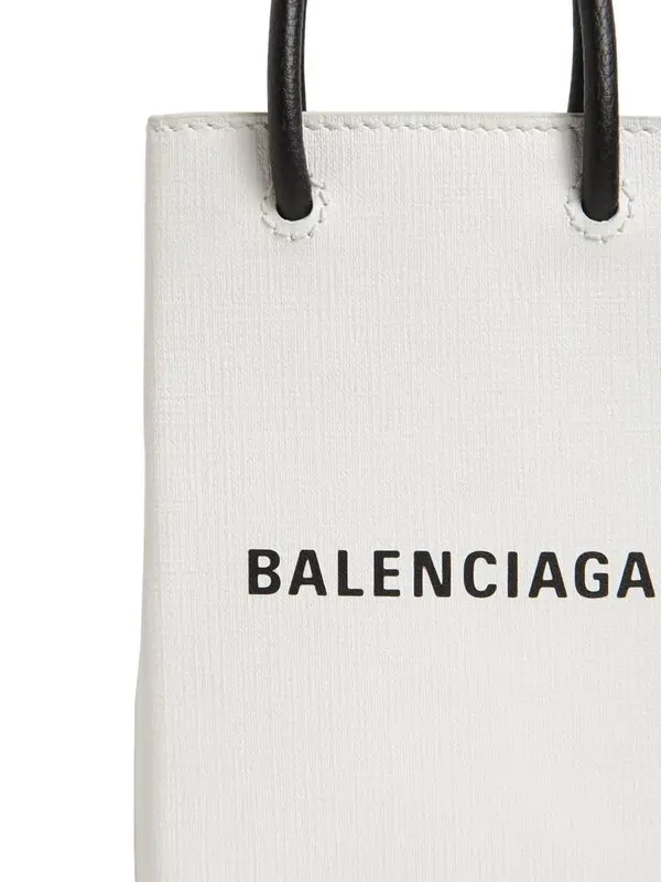 Balenciaga Shopping Leather Phone Holder