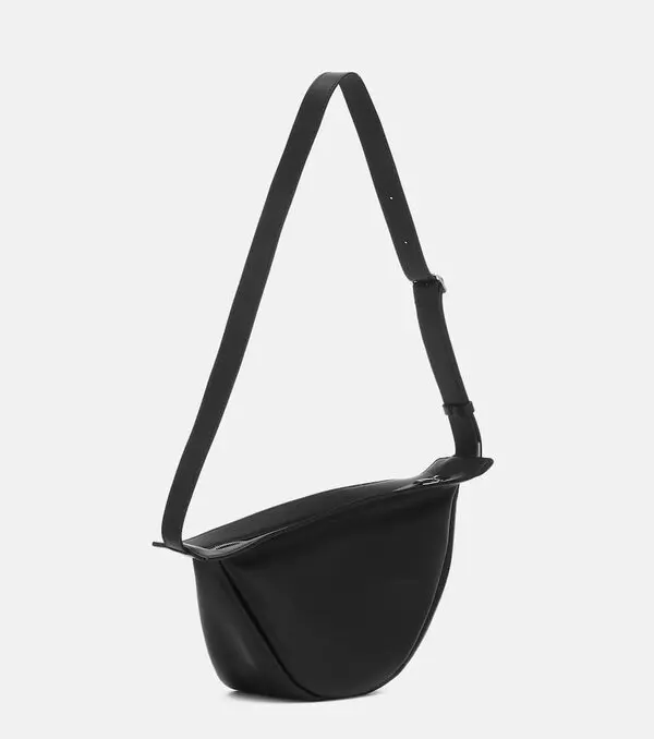 The Row Navy Slouchy Banana Bag - Black | Editorialist