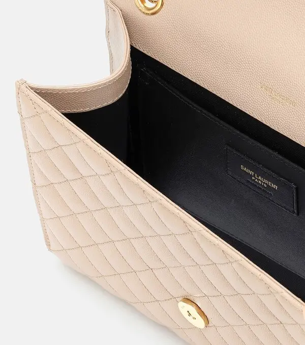 Saint Laurent Envelope Medium Shoulder Bag - Beige