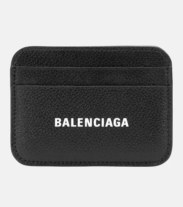 Balenciaga Leather Card Holder - Black