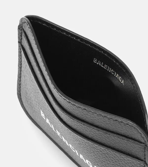 Balenciaga Leather Card Holder - Black