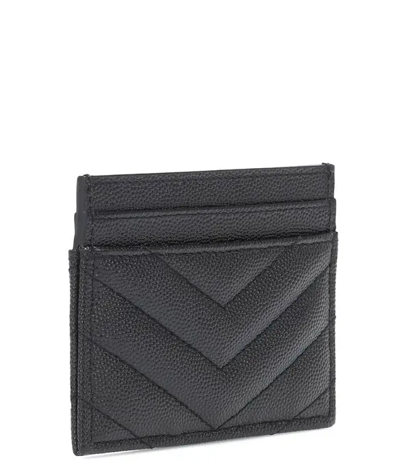 Saint Laurent Monogram Quilted Leather Card Holder