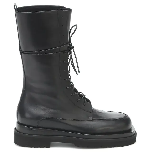 Magda Butrym Leather Combat Ankle Boots