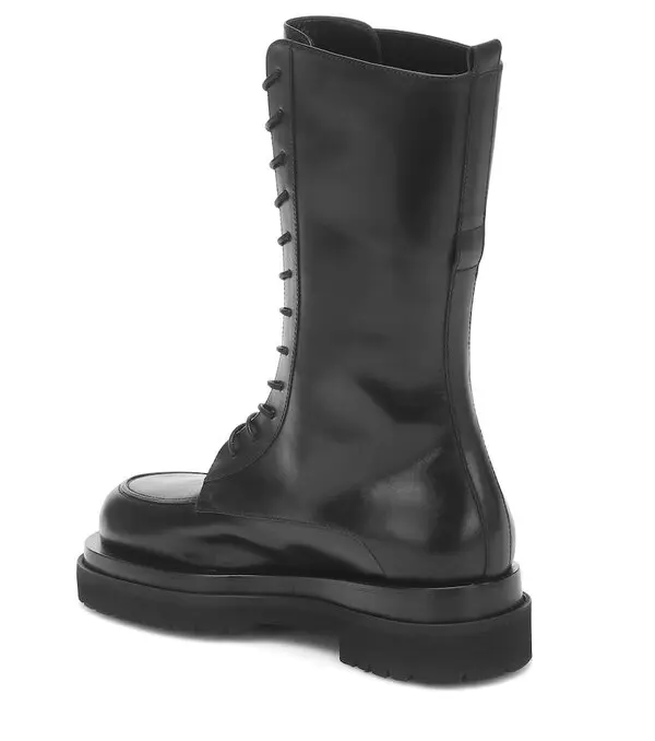 Magda Butrym Leather Combat Ankle Boots