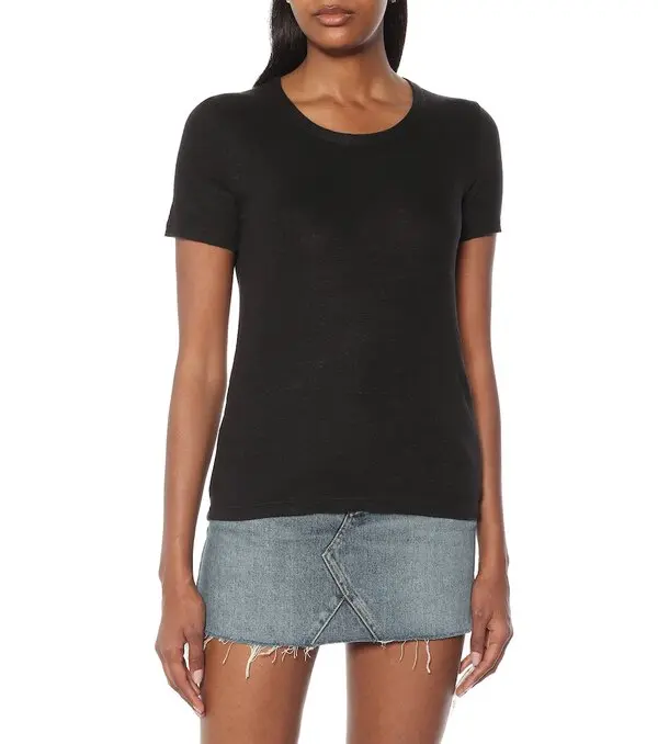 MARANT ETOILE Killian Linen T-shirt - Black