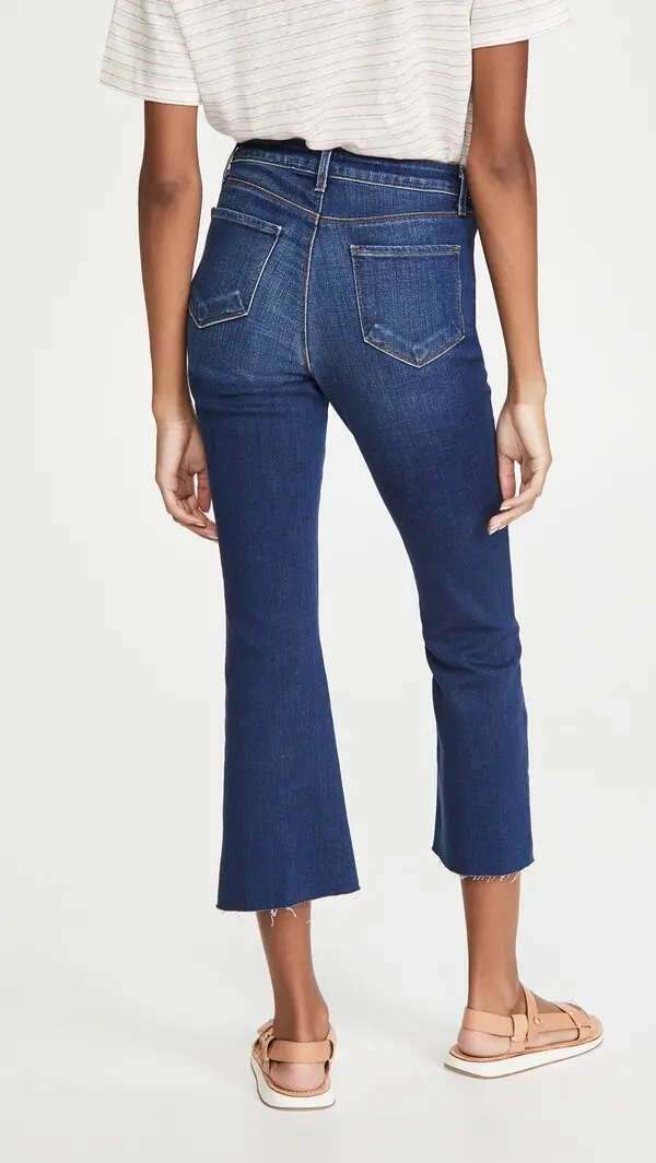L'Agence Kendra High-rise Crop Flare Jeans