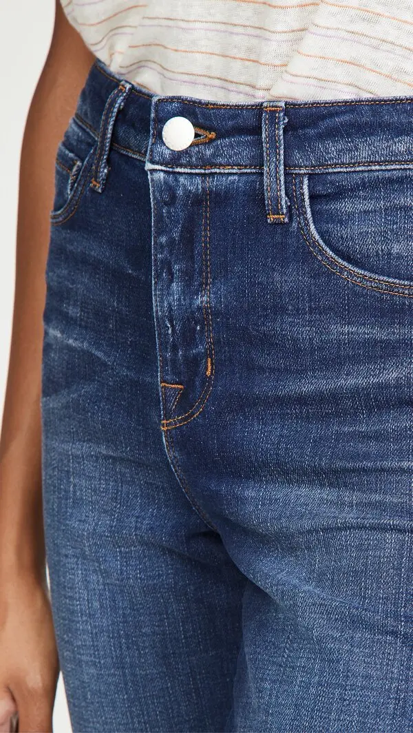 L'Agence Kendra High-rise Crop Flare Jeans