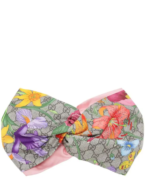Gucci Floral Printed Silk Headband