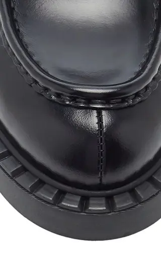 Prada Leather Loafers - Black