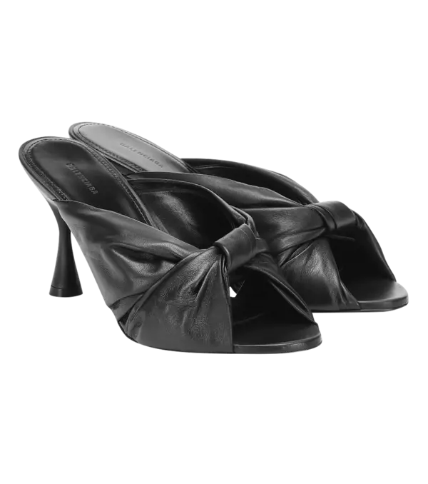 Balenciaga Drapy Leather Sandals