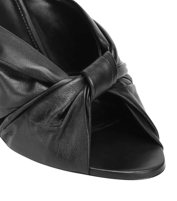 Balenciaga Drapy Leather Sandals
