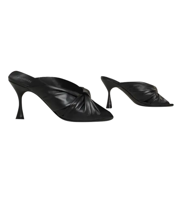 Balenciaga Drapy Leather Sandals