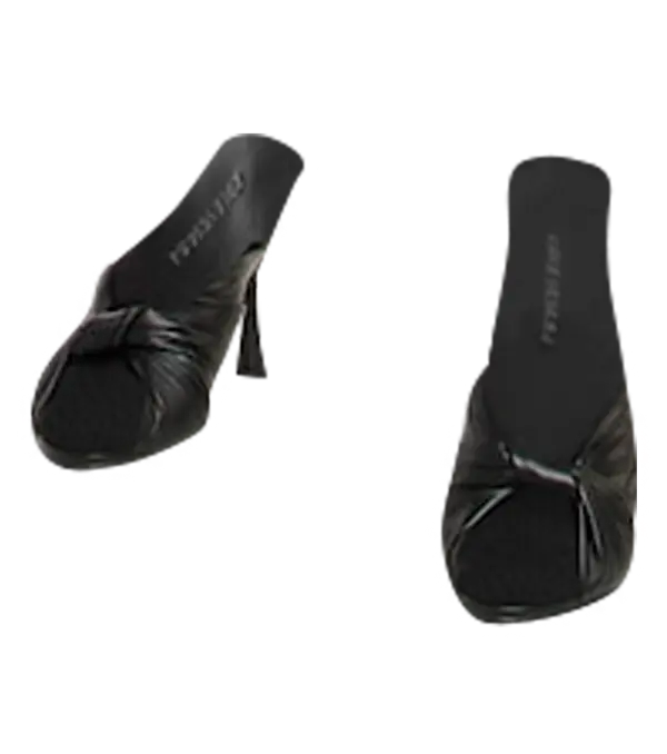 Balenciaga Drapy Leather Sandals