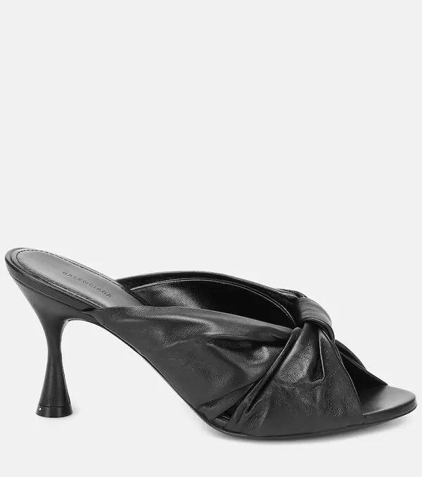 Balenciaga Drapy Leather Sandals