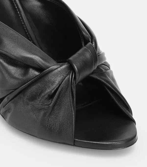 Balenciaga Drapy Leather Sandals