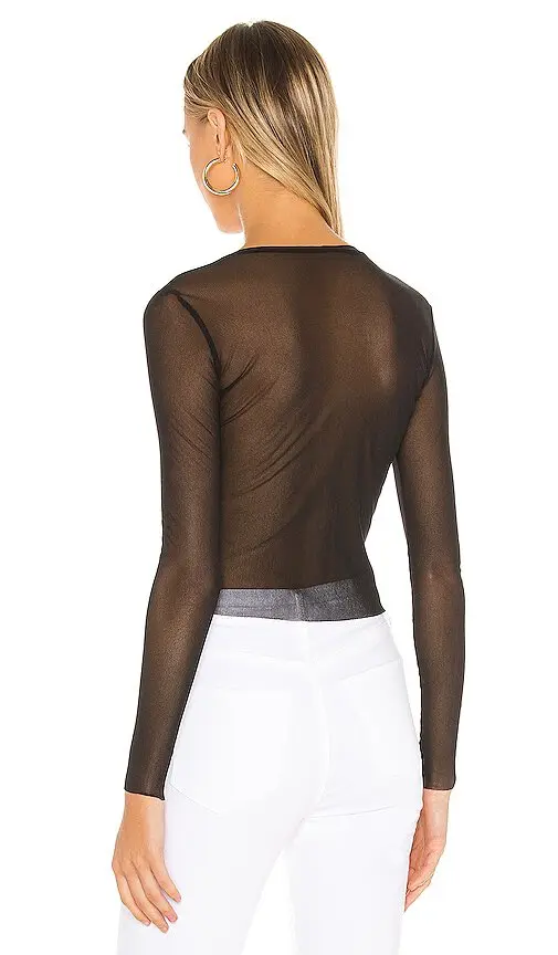 Only Hearts Mesh Button-front Cardigan - Black