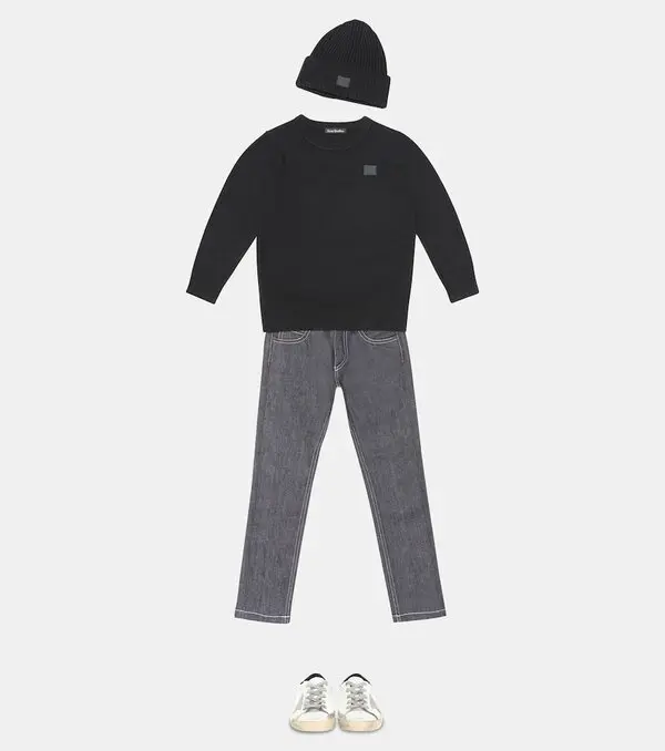 Acne Studios Mini Pansy N Face Wool Beanie