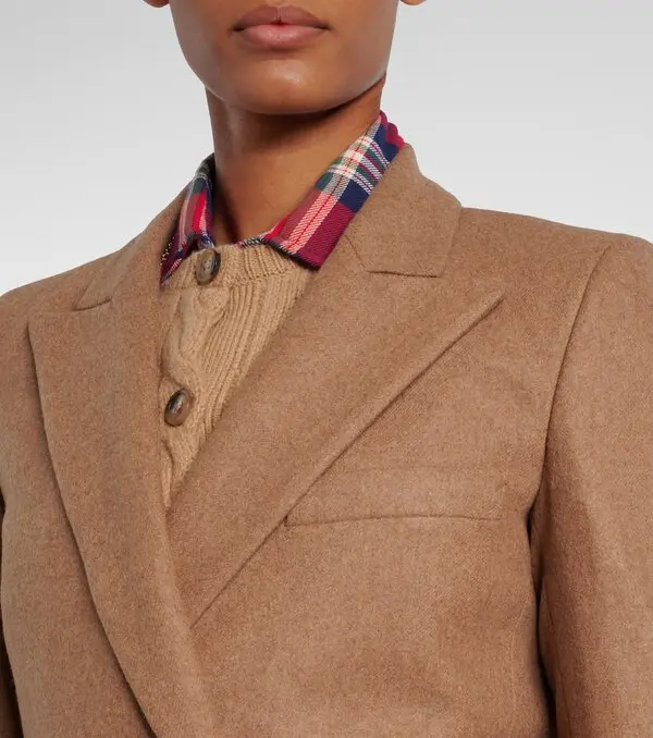 BLAZÉ MILANO Cholita Everyday Wool-blend Blazer - Beige