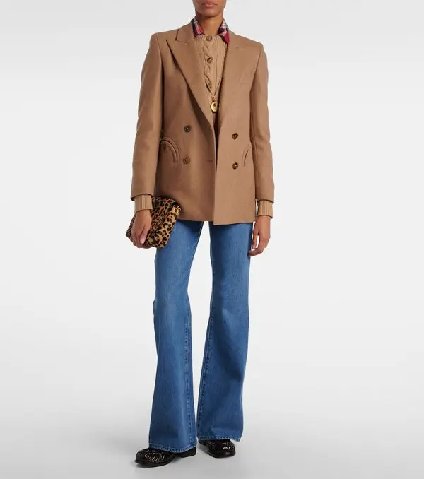 BLAZÉ MILANO Cholita Everyday Wool-blend Blazer - Beige
