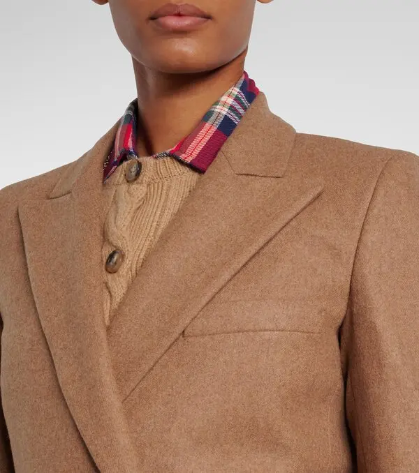 BLAZÉ MILANO Cholita Everyday Wool-blend Blazer - Beige