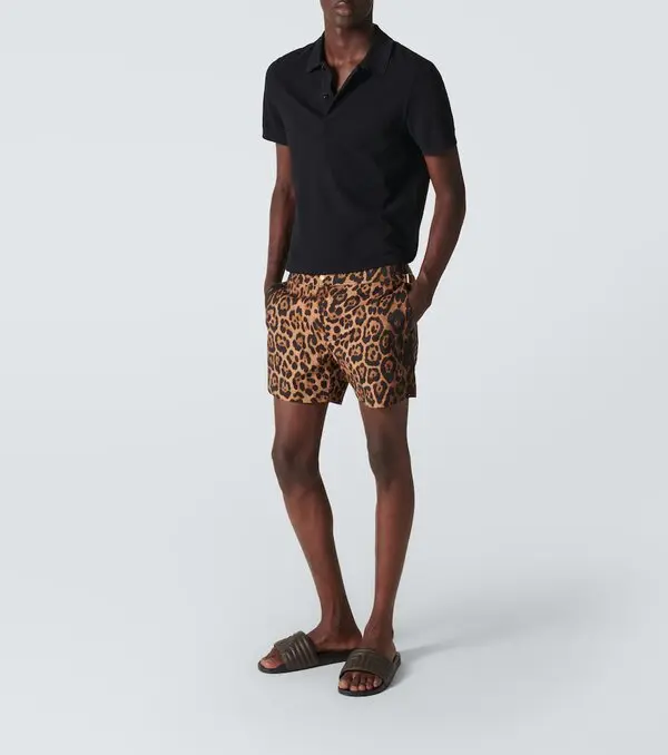 TOM FORD Cotton Polo Shirt - Black