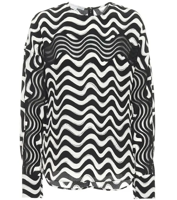 Stella McCartney Printed Silk Blouse