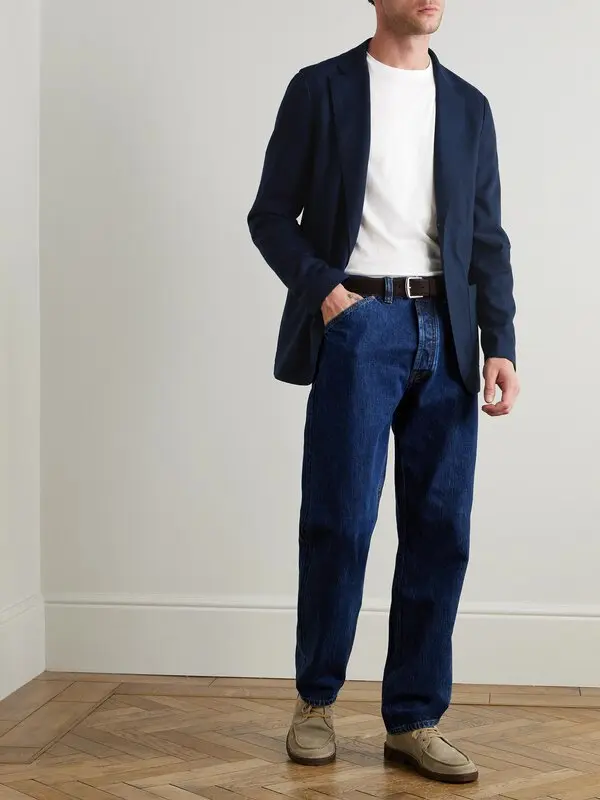Loro Piana Slim-fit Silk And Cotton-blend Jersey T-shirt - Neutrals