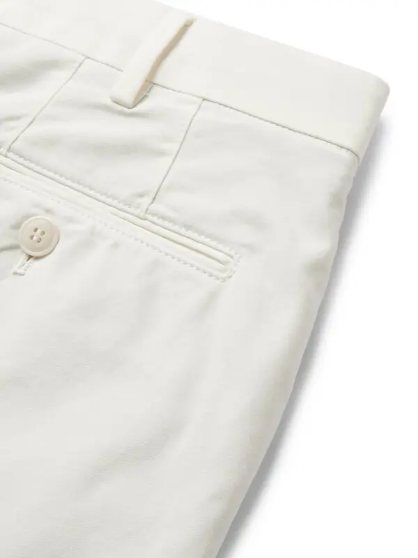 Loro Piana Slim-fit Cotton-blend Trousers
