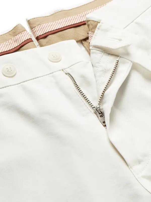 Loro Piana Slim-fit Cotton-blend Trousers
