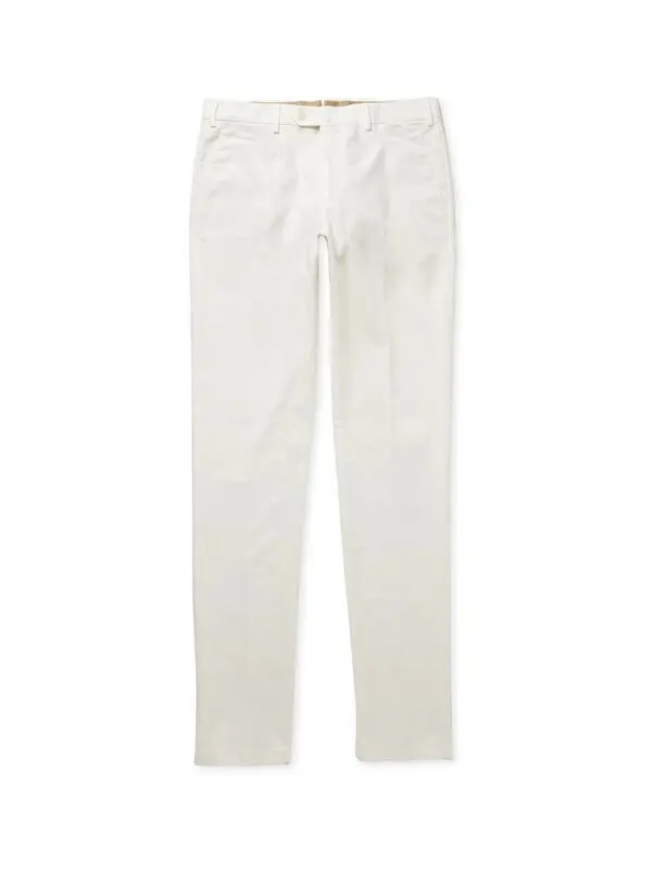 Loro Piana Slim-fit Cotton-blend Trousers