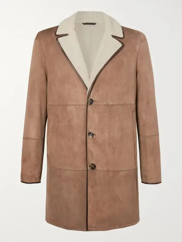 Loro Piana Wollaston Shearling Coat