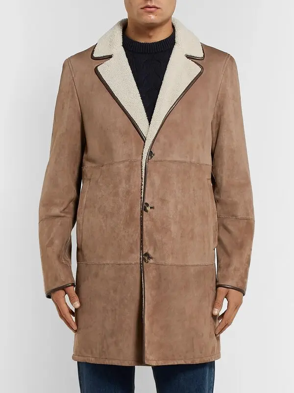 Loro Piana Wollaston Shearling Coat