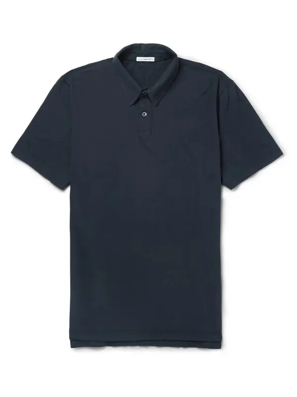 JAMES PERSE Supima Cotton-jersey Polo Shirt