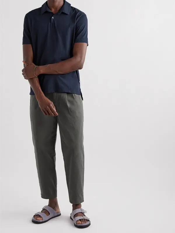 JAMES PERSE Supima Cotton-jersey Polo Shirt