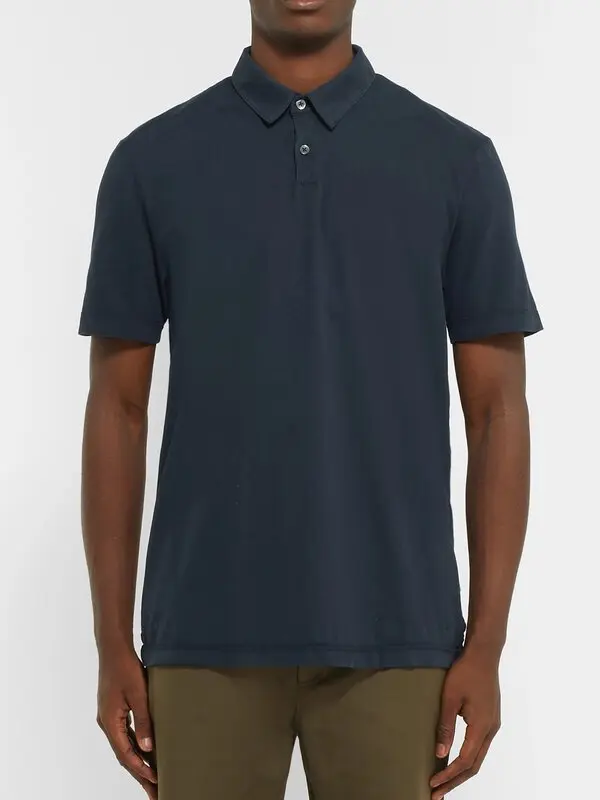 JAMES PERSE Supima Cotton-jersey Polo Shirt
