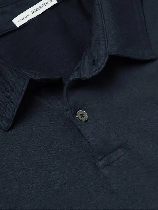 JAMES PERSE Supima Cotton-jersey Polo Shirt