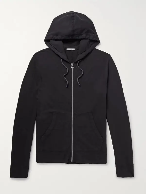 JAMES PERSE Supima Cotton-jersey Hoodie - Black