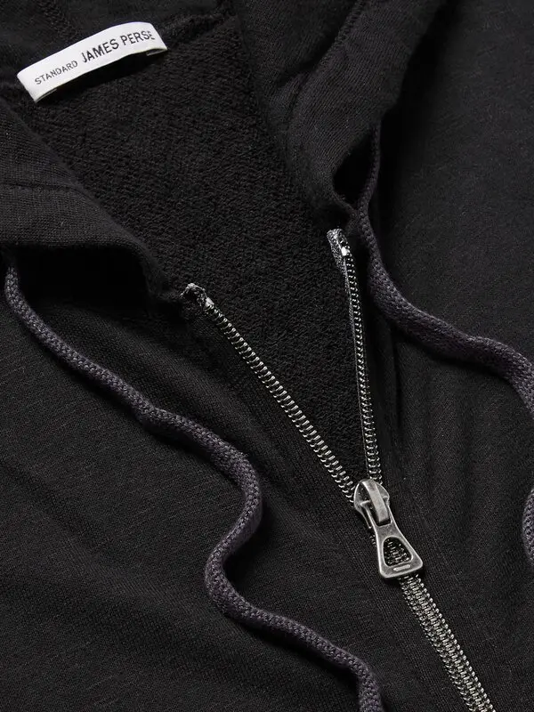 JAMES PERSE Supima Cotton-jersey Hoodie - Black