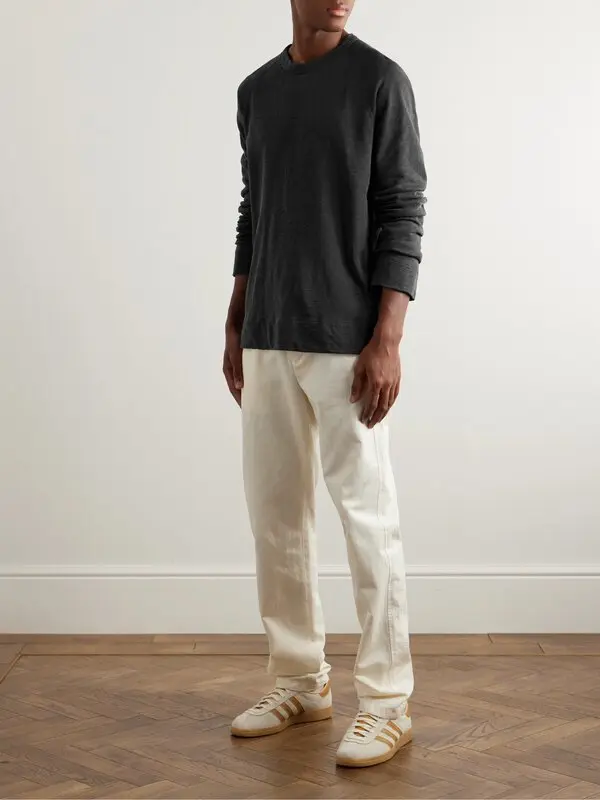 JAMES PERSE Loopback Supima Cotton-jersey Sweatshirt - Gray
