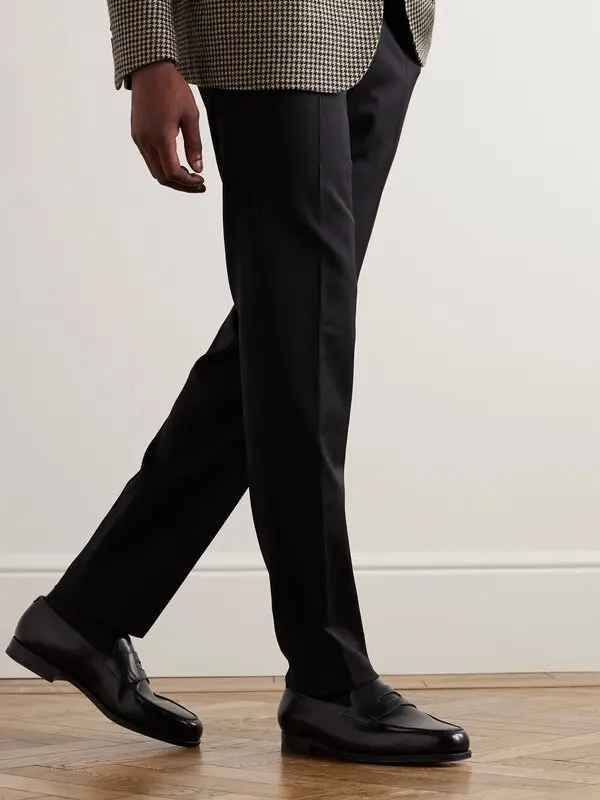 John Lobb Lopez Leather Penny Loafers - Black