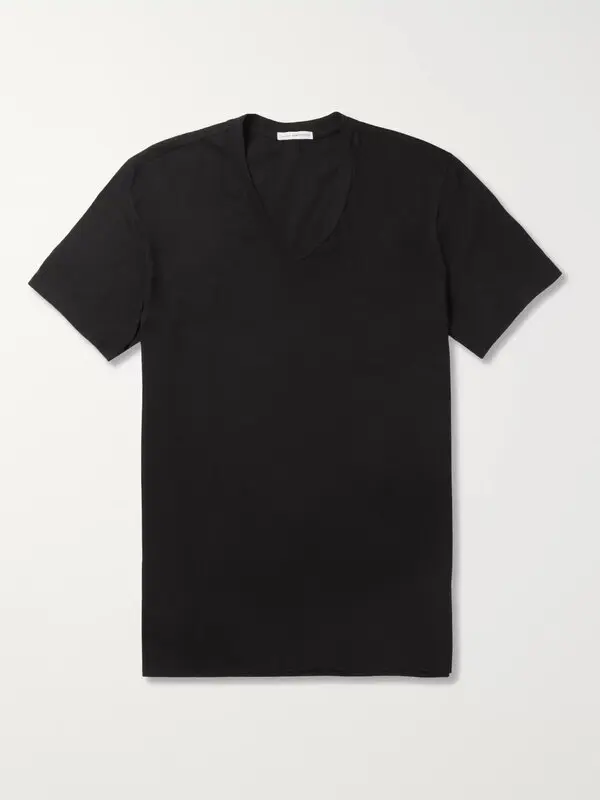 JAMES PERSE Cotton-jersey T-shirt - Black
