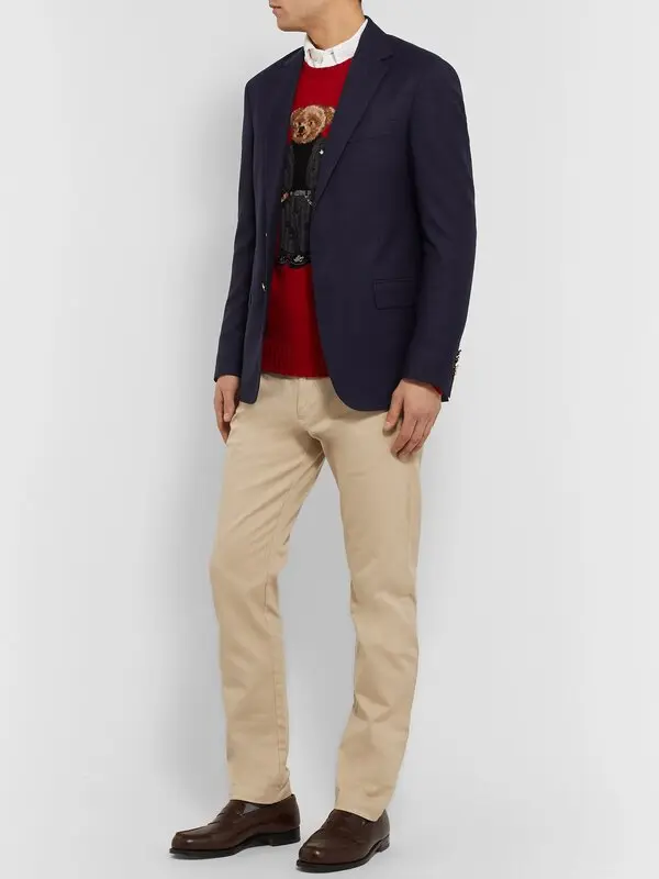 Polo Ralph Lauren Unstructured Linen-blend Blazer - Blue