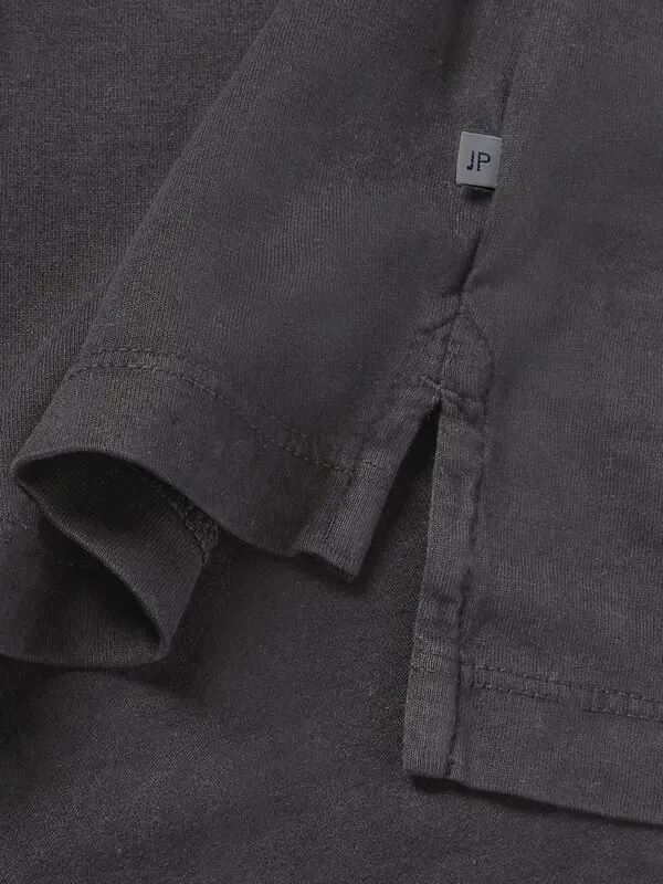 JAMES PERSE Supima Cotton-jersey Polo Shirt - Gray