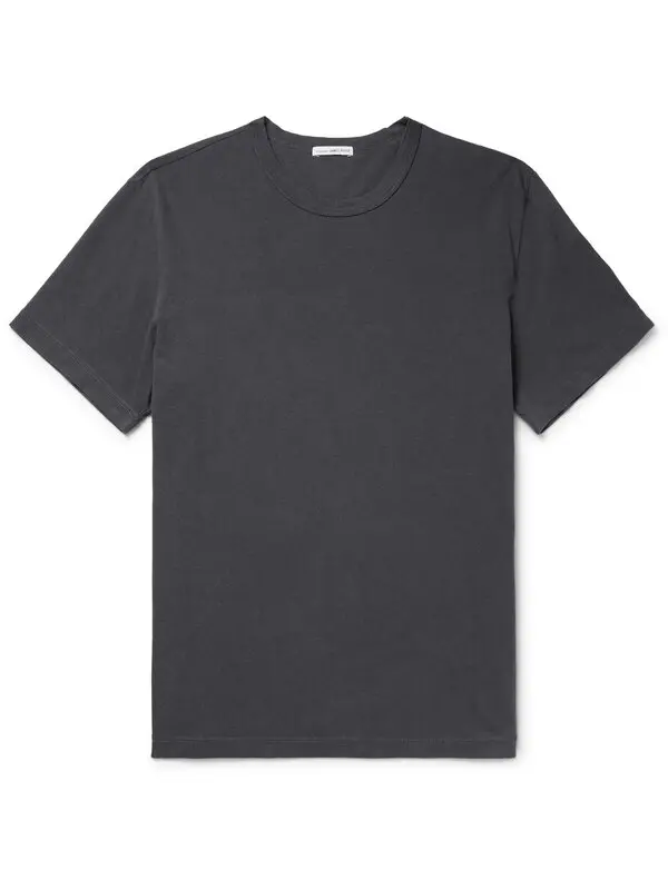 JAMES PERSE Combed Cotton-jersey T-shirt - Gray